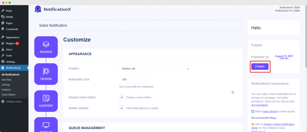 How to Use 'Sales Notification' in NotificationX? - NotificationX