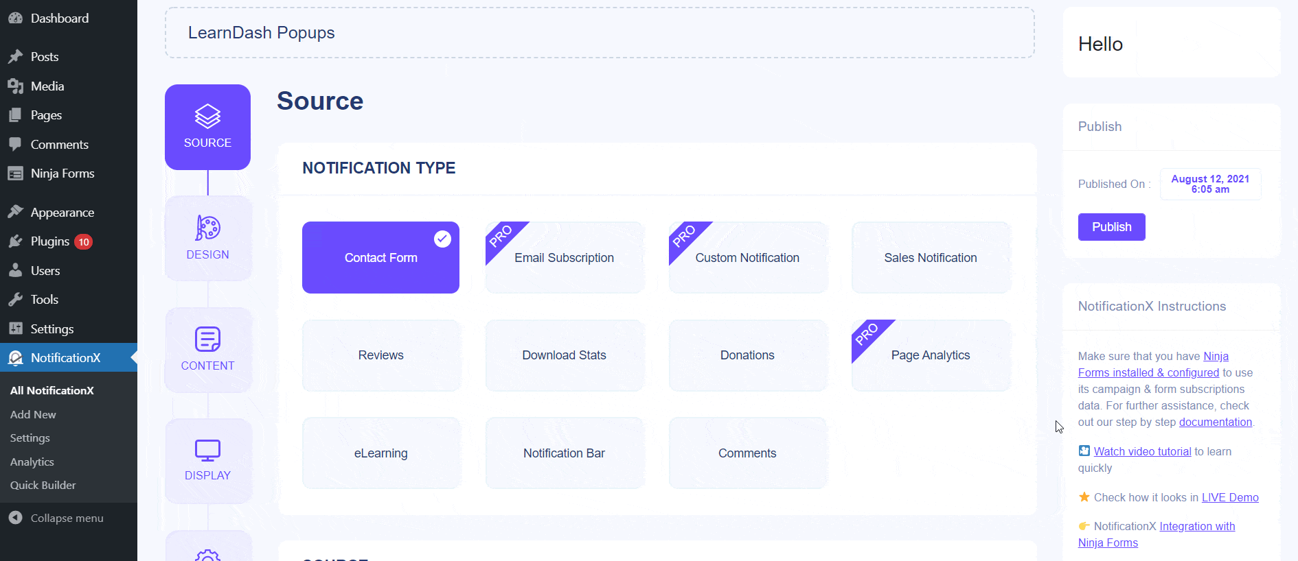 How To Display LearnDash Course Enrollment Alert Using NotificationX 