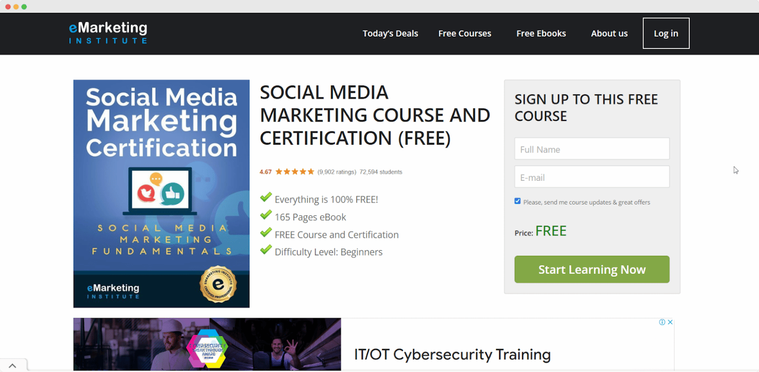 10 Free Social Media Marketing Courses You Can Enroll - NotificationX