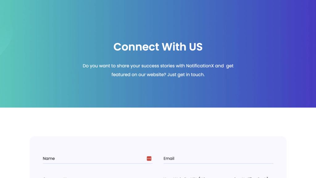 Connect - NotificationX