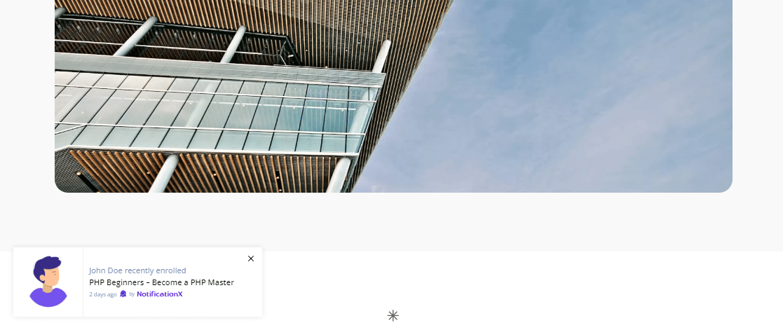 HOW TO DISPLAY LEARNPRESS COURSE ENROLLMENT ALERT USING NOTIFICATIONX? - NotificationX